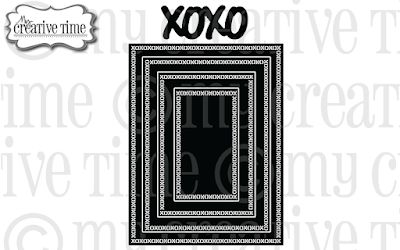 XOXO Border Frame Dies