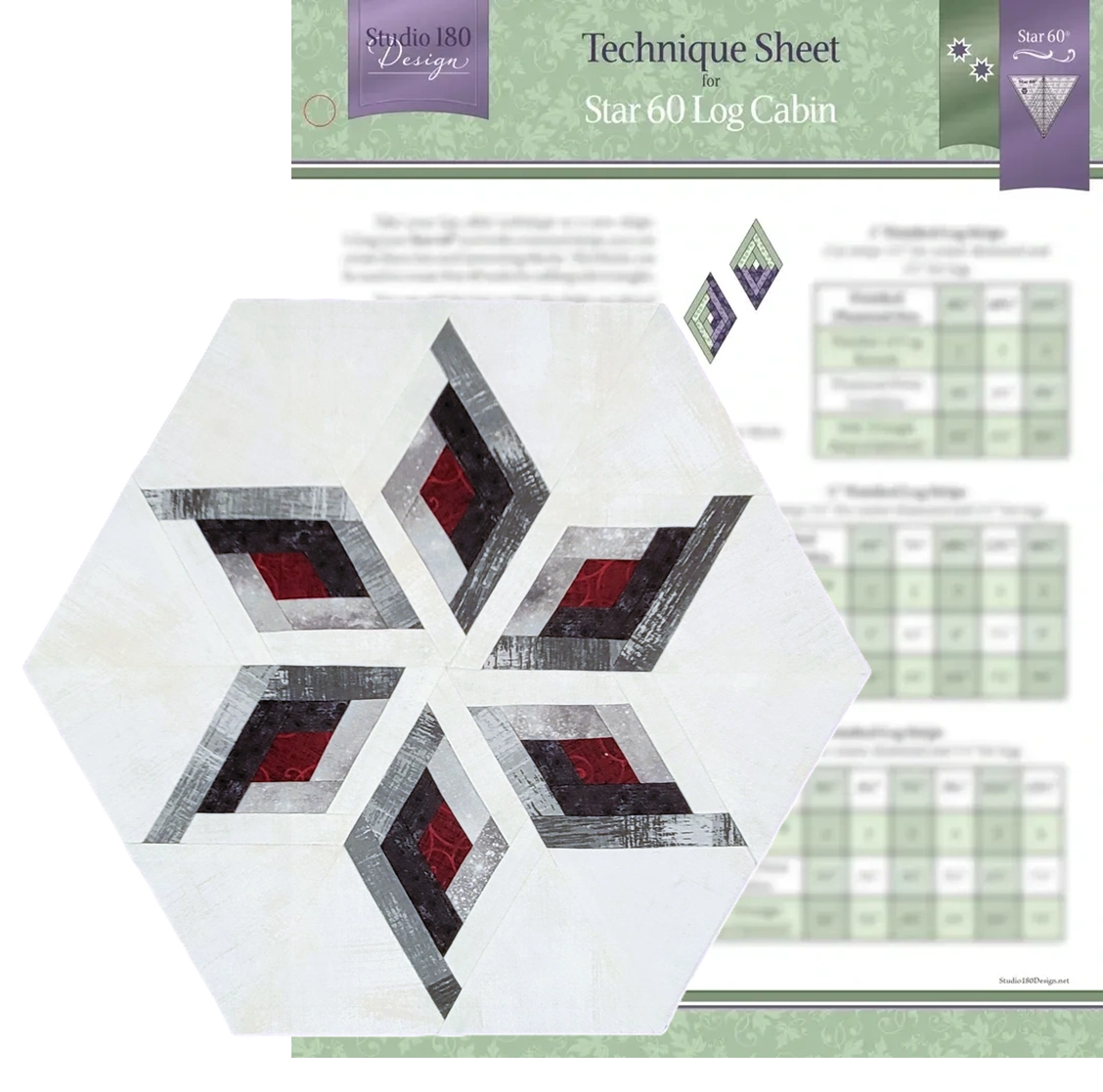STAR 60 - STAR 60 LOG CABIN TECHNIQUE SHEET