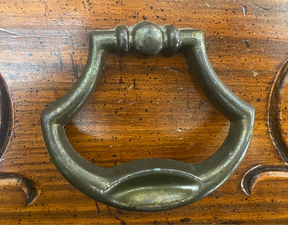 5 Retro Brass Bell Design Ring Pulls