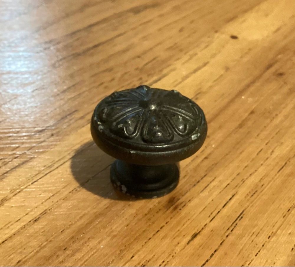 4 Heavy Black Canopy Knobs