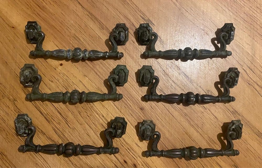 6 Heavy Antique Renaissance Swan Necks