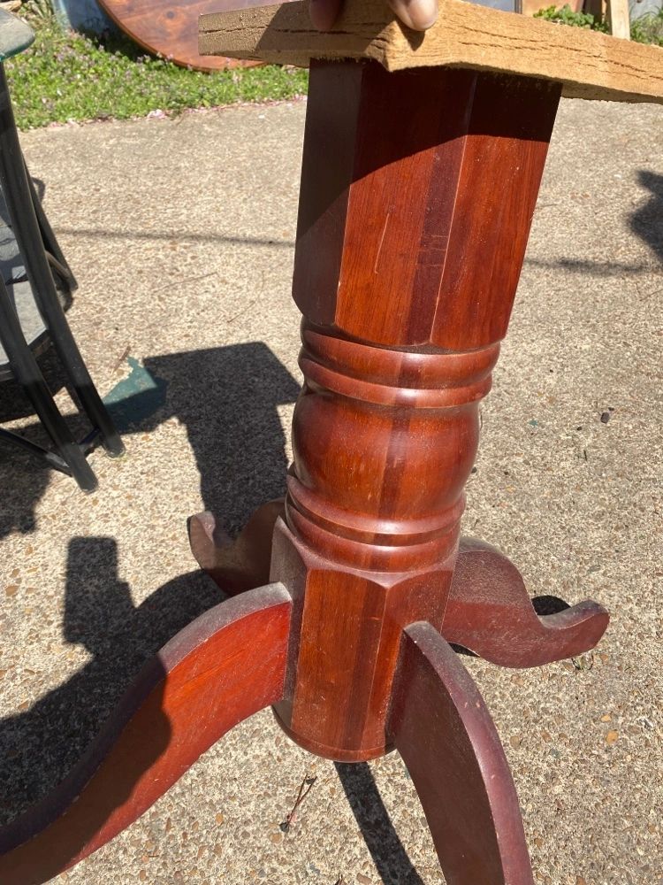 Brown Chippy Cottage Style Pedestal (#131)