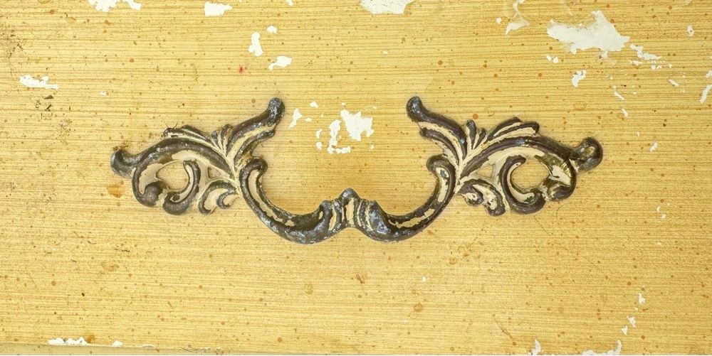 7 Patina and Beige French Pulls