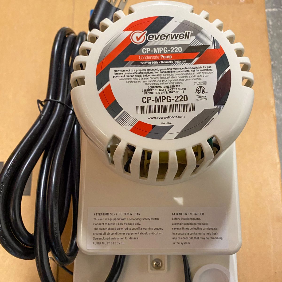 Everwell Condensate Pump