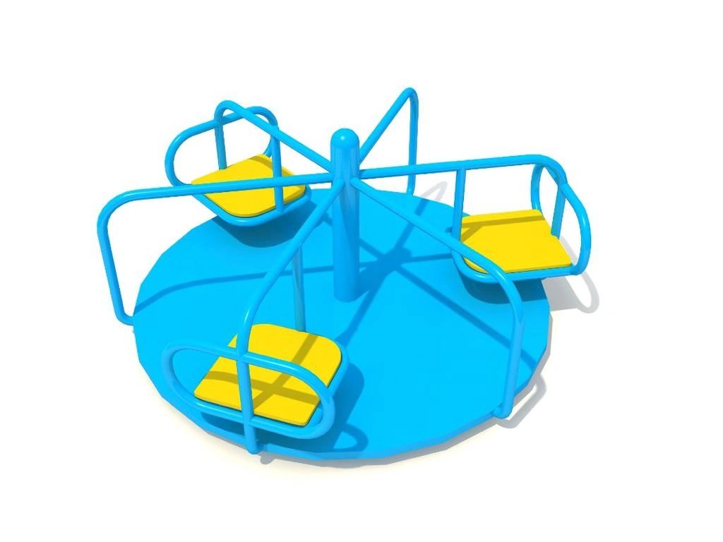 CARRUSEL ANTIVANDALICO DE TRES ASIENTOS