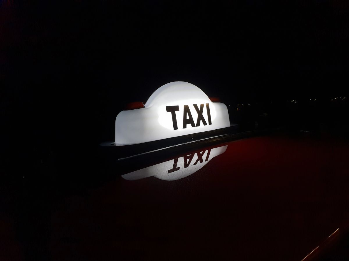 TAXI Dome light decals x 2 Pieces