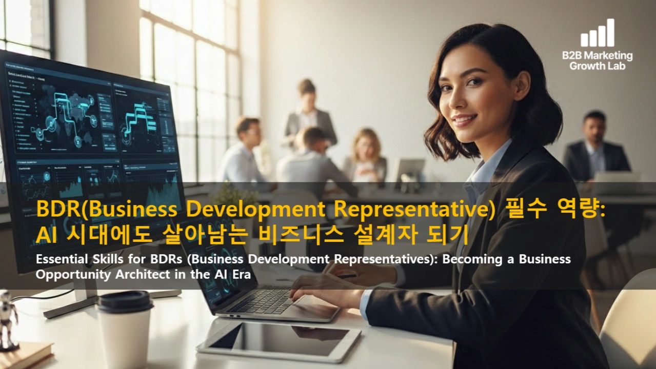 BDR 필수 역량: AI 시대에도 살아남는 비즈니스 설계자 되기