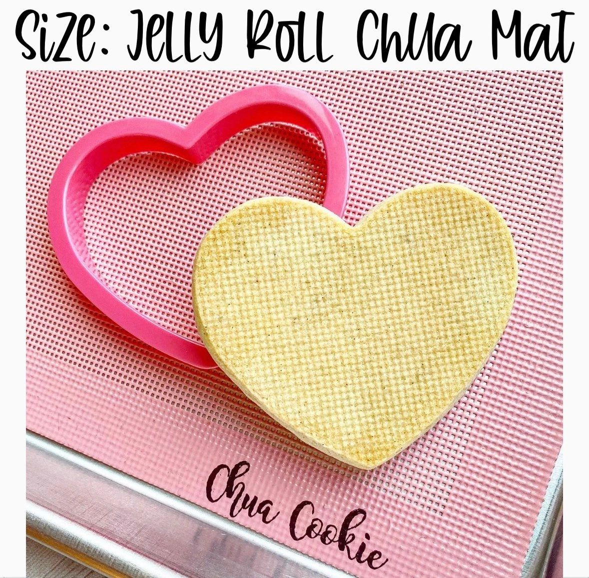 Pink Perforated Silicone Baking Mat - JELLY ROLL SIZE (9.45" x 14.18")