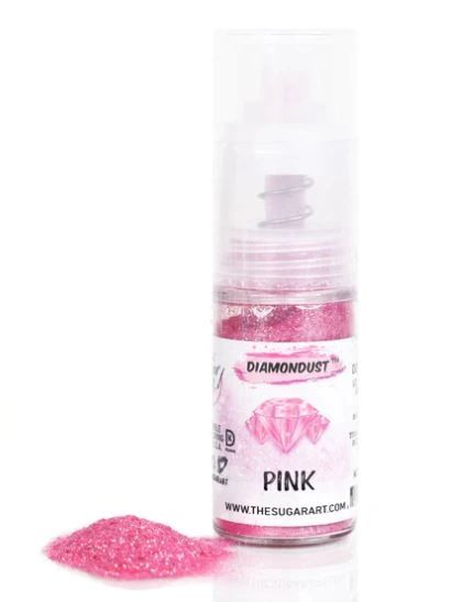 The Sugar Art Diamond Dust - Pink Small Spray Bottle