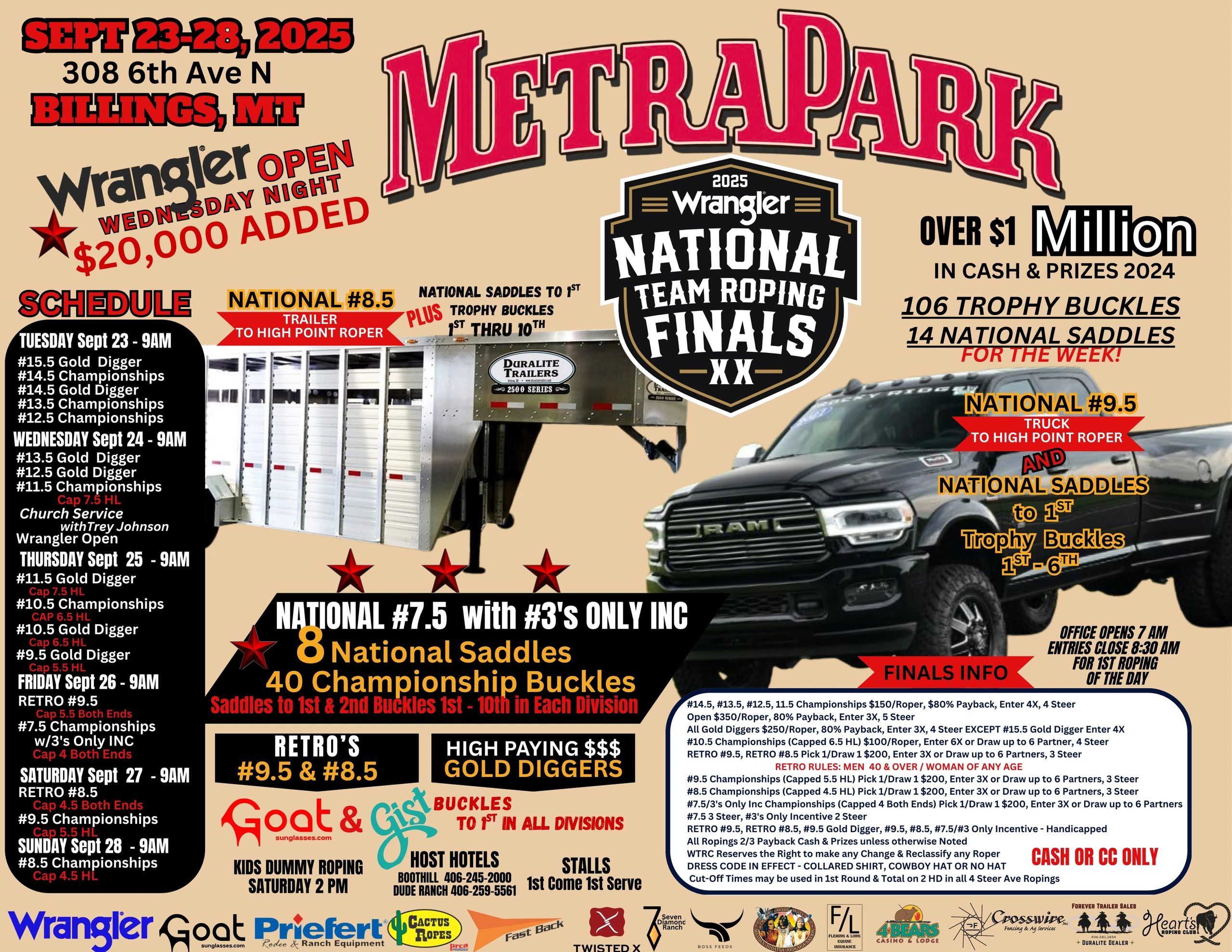 Wrangler Team Roping Championships - Home