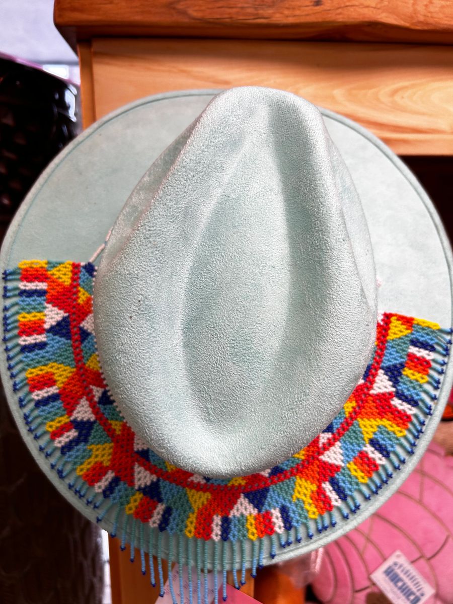 HUICHOL HAT MINT
