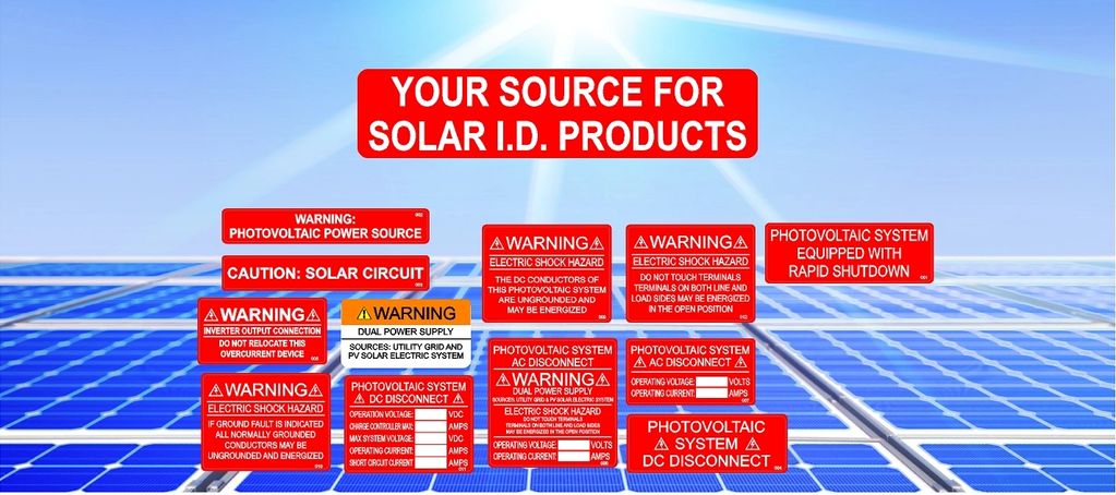 Pv Labels, Solar Decals - PV-LABELS - Clovis, California