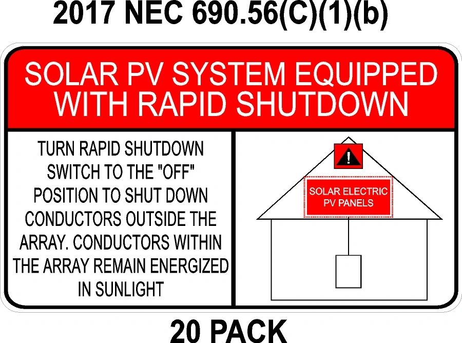 SOLAR PV SYSTEM EQUIPPED WITH RAPID SHUTDOWN