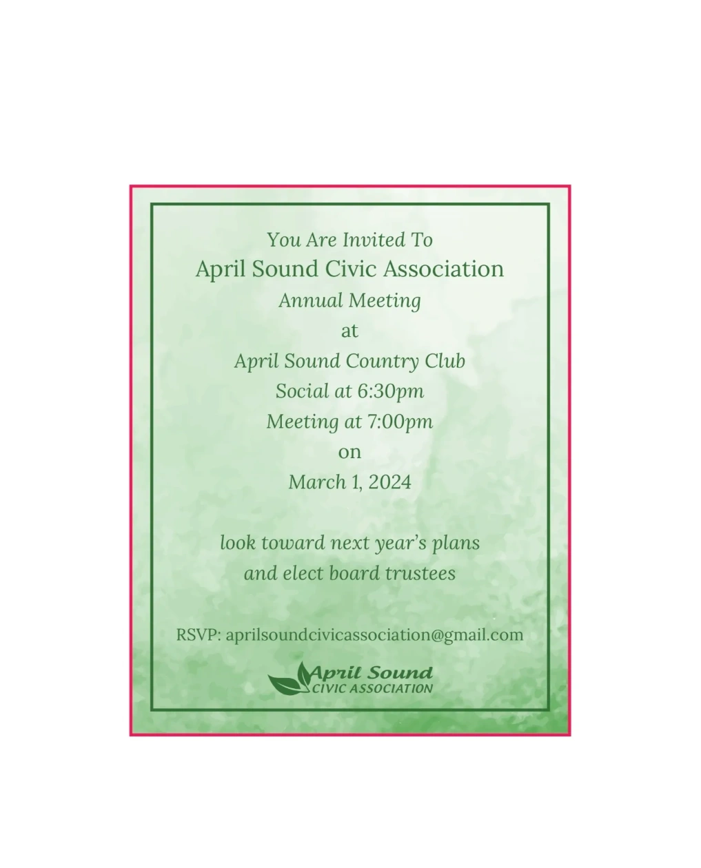April Sound Civic Association