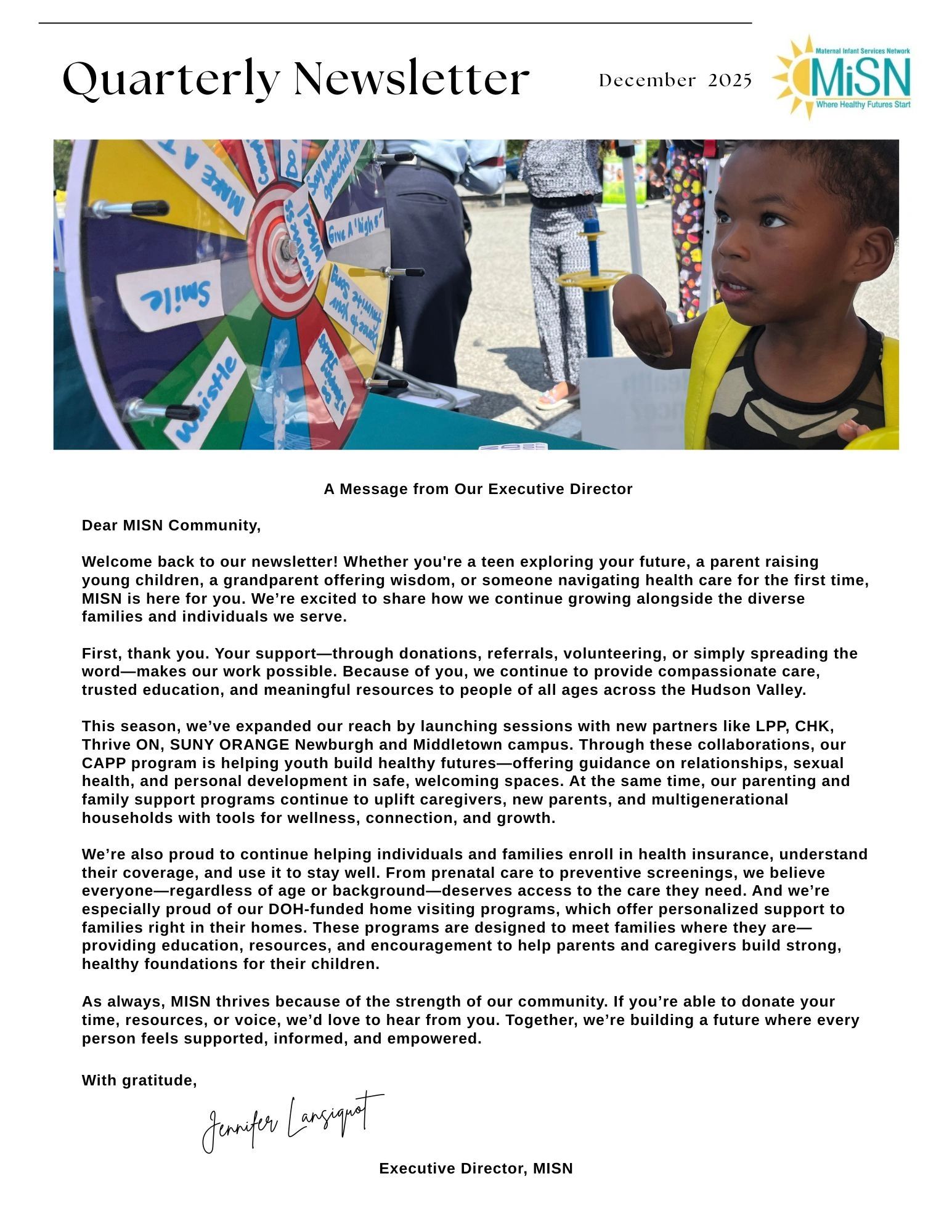 Check out our latest newsletter!
