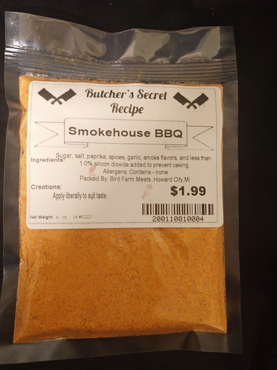 Butcher's Secret Smokehouse Barbecue Seasoning