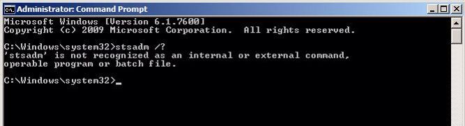 Adding stsadm location to Command Prompt path