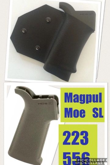 Fin grip featureless grip Magpul Moe SL 223 AR 15 California grip wrap ...