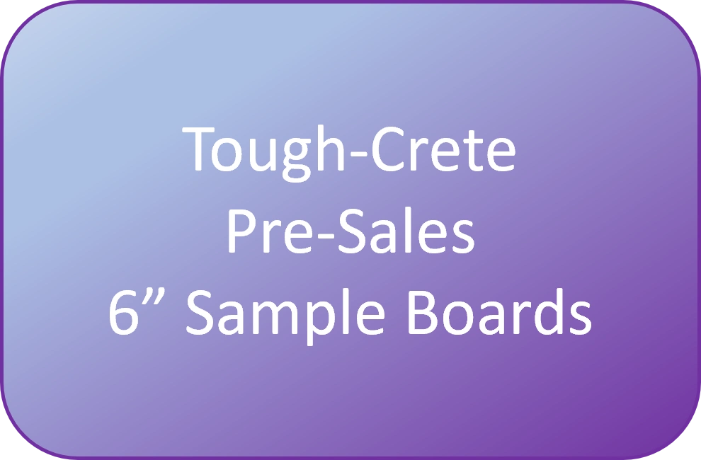 Tough-Crete Color Sample Ring 6" Sample Boards