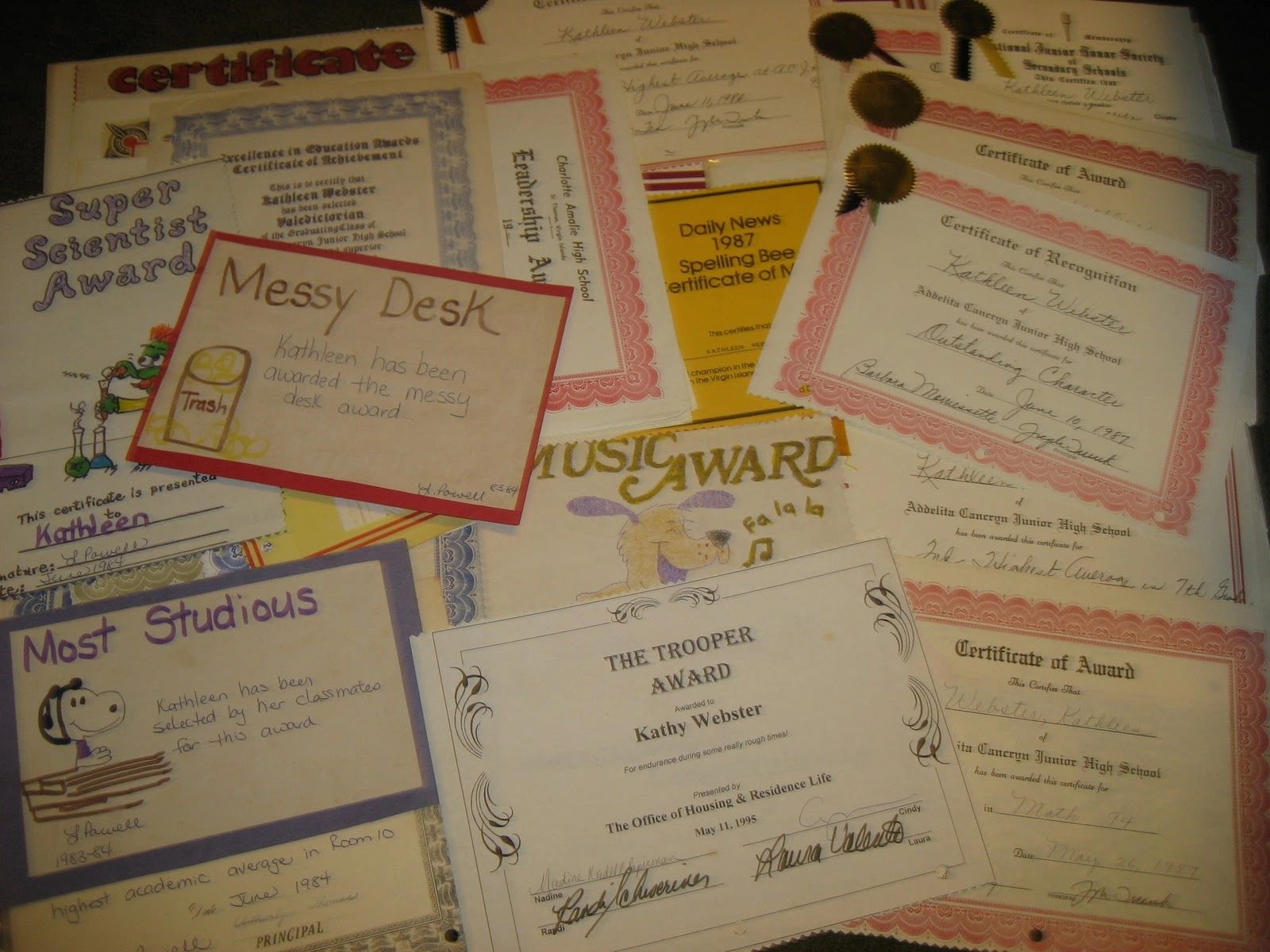 My "Messy Desk" Award