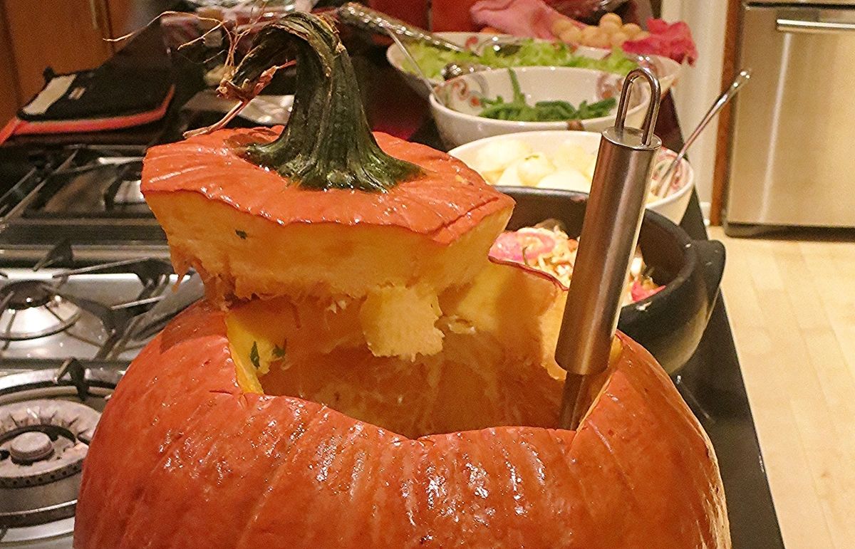 Brazilian Shrimp Stew in a Pumpkin