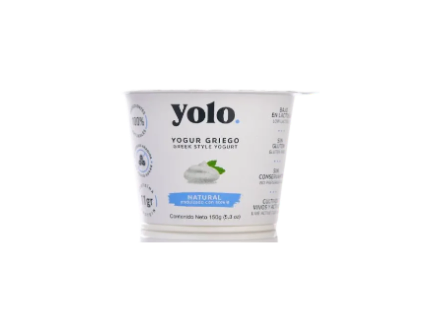 YOGUR GRIEGO YOLO NATURAL 150G