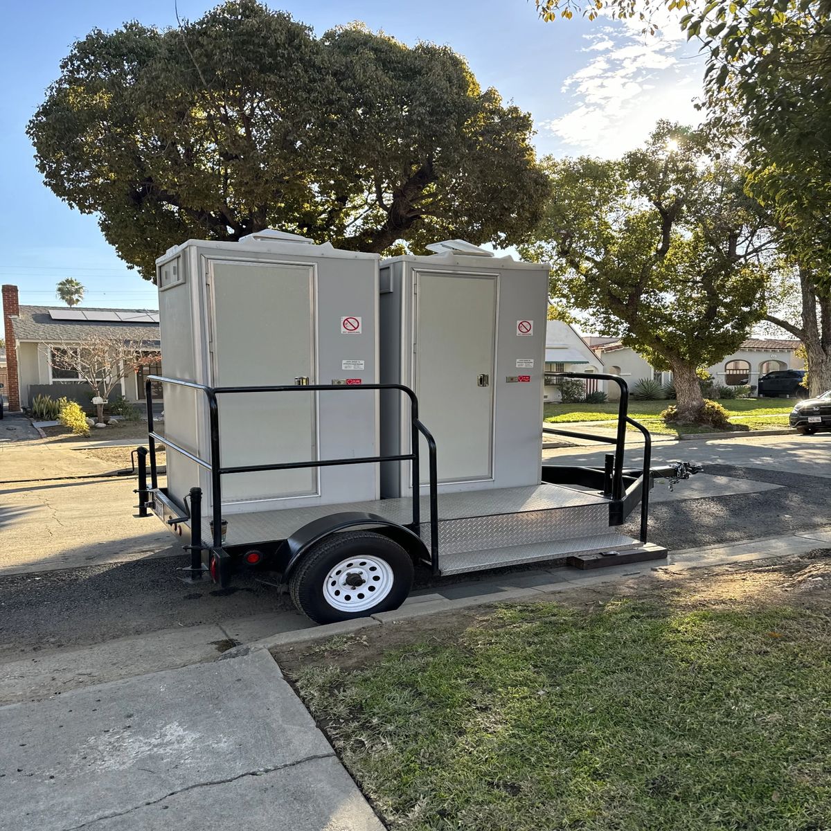 Two Stall Flushable Restroom