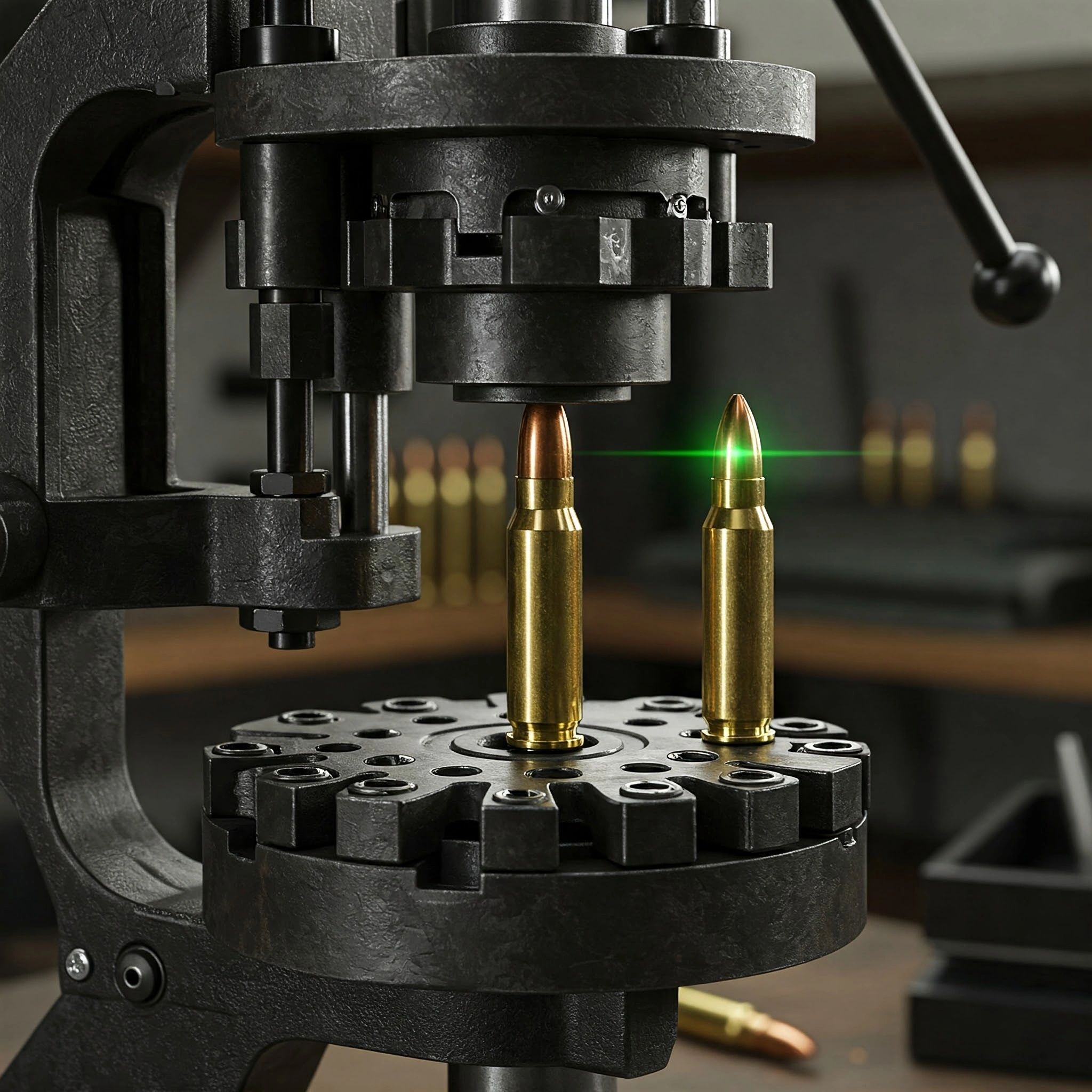 Reloading with our laser powder check technology