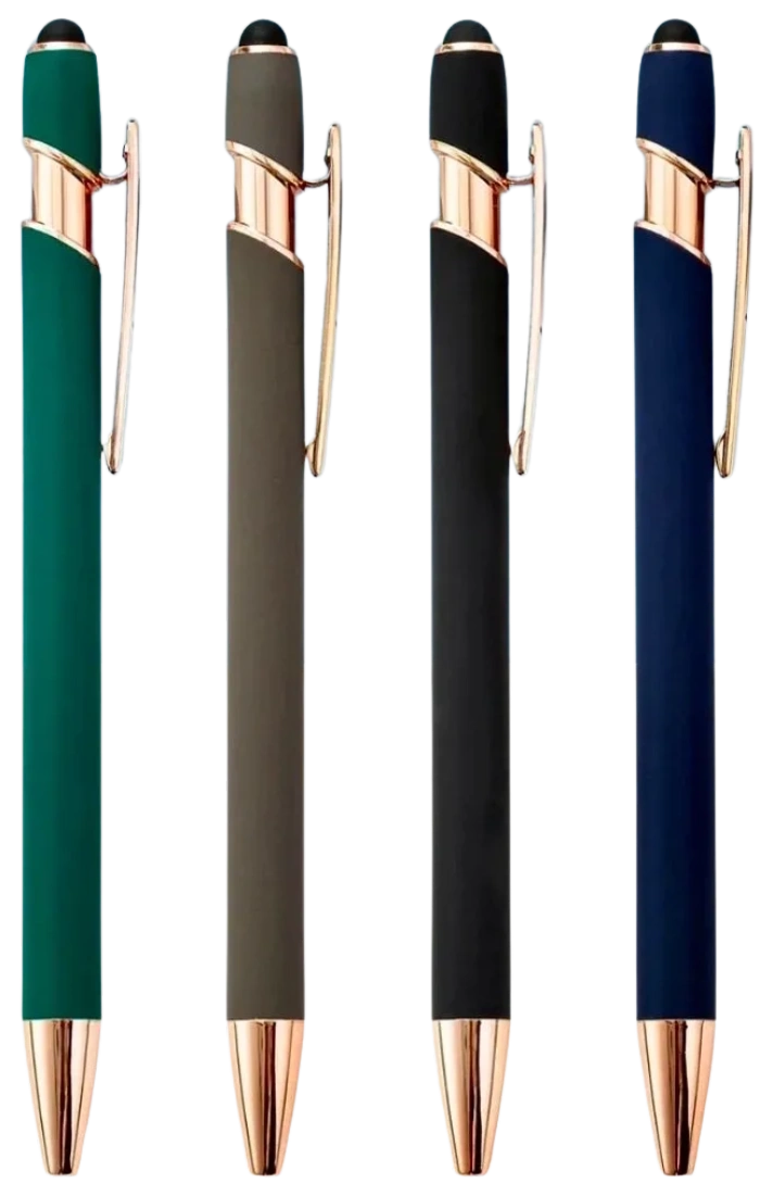 100 Custom Laser Engraved Soft Touch Pens