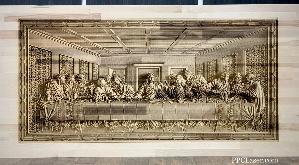 Last Supper 3D Illusion laser engraved