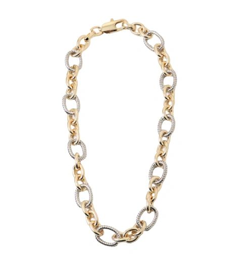 Two tone textured chain