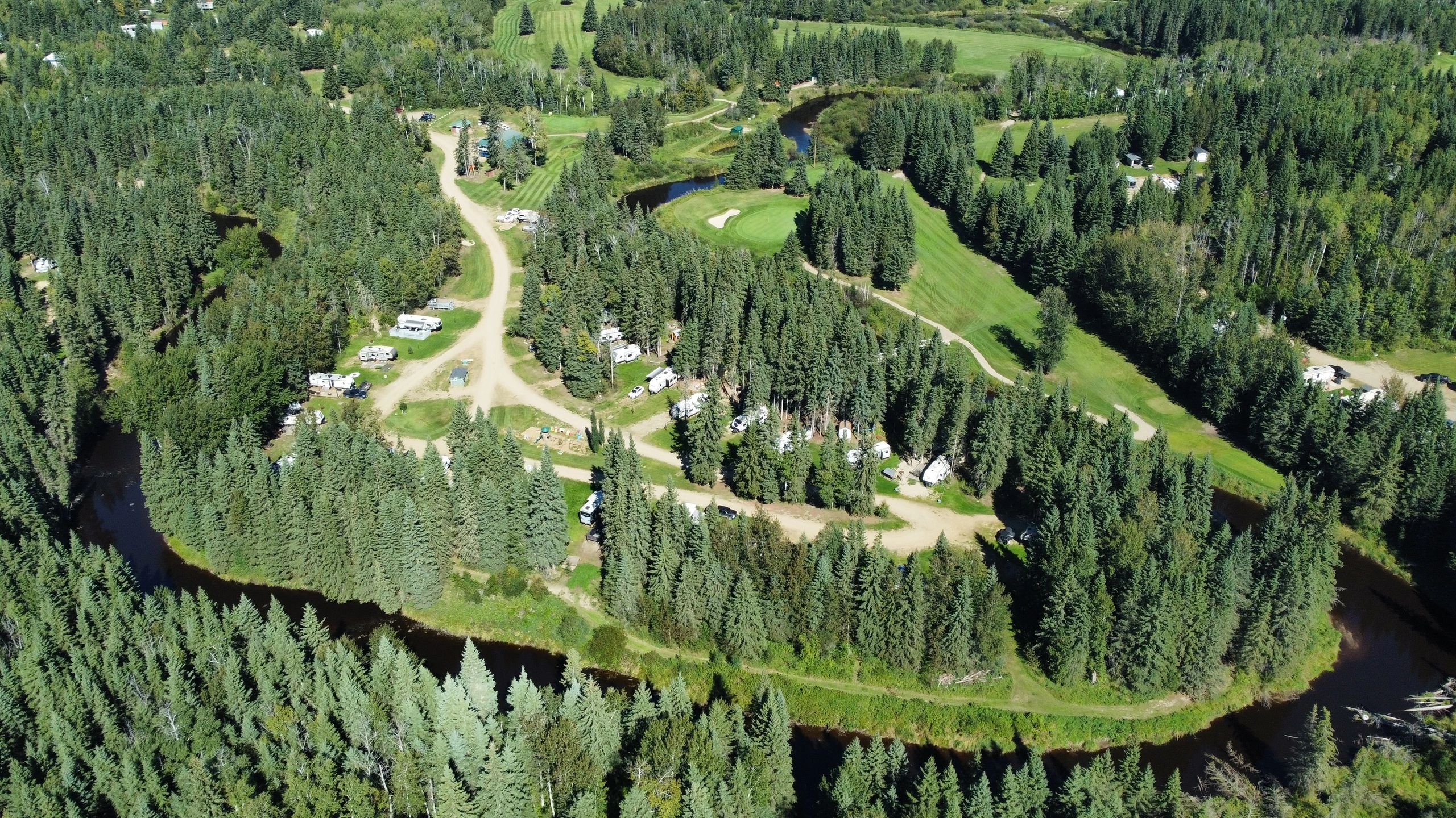 Riverbank Golf & RV Park -Golf course in Wandering River, AB