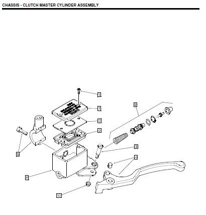 Diagram Clutch Master Cylinder Assembly