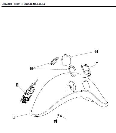 Diagram Front Fender Assembly