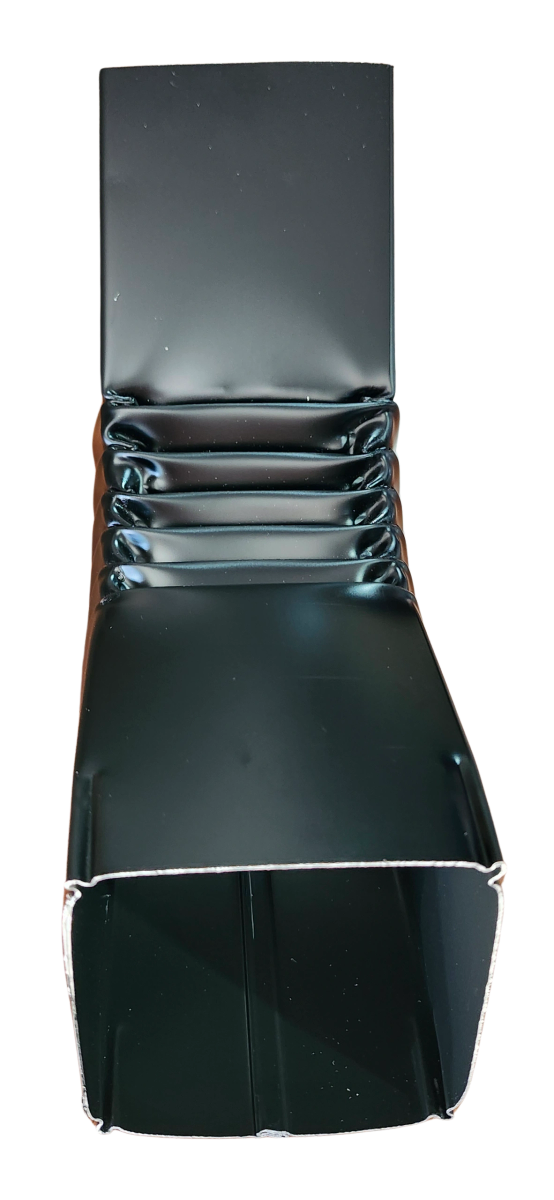 Aluminum Square Smooth Downspout Elbow 3x3/4×4