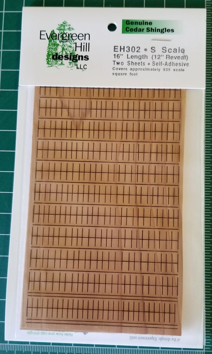 EH302 S Scale Cedar Shingle, 16" Self-Adhesive