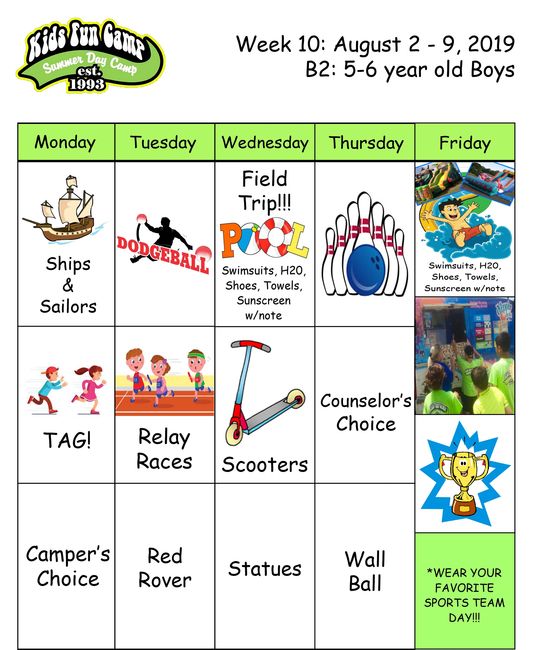 B2 | Kids Fun Camp