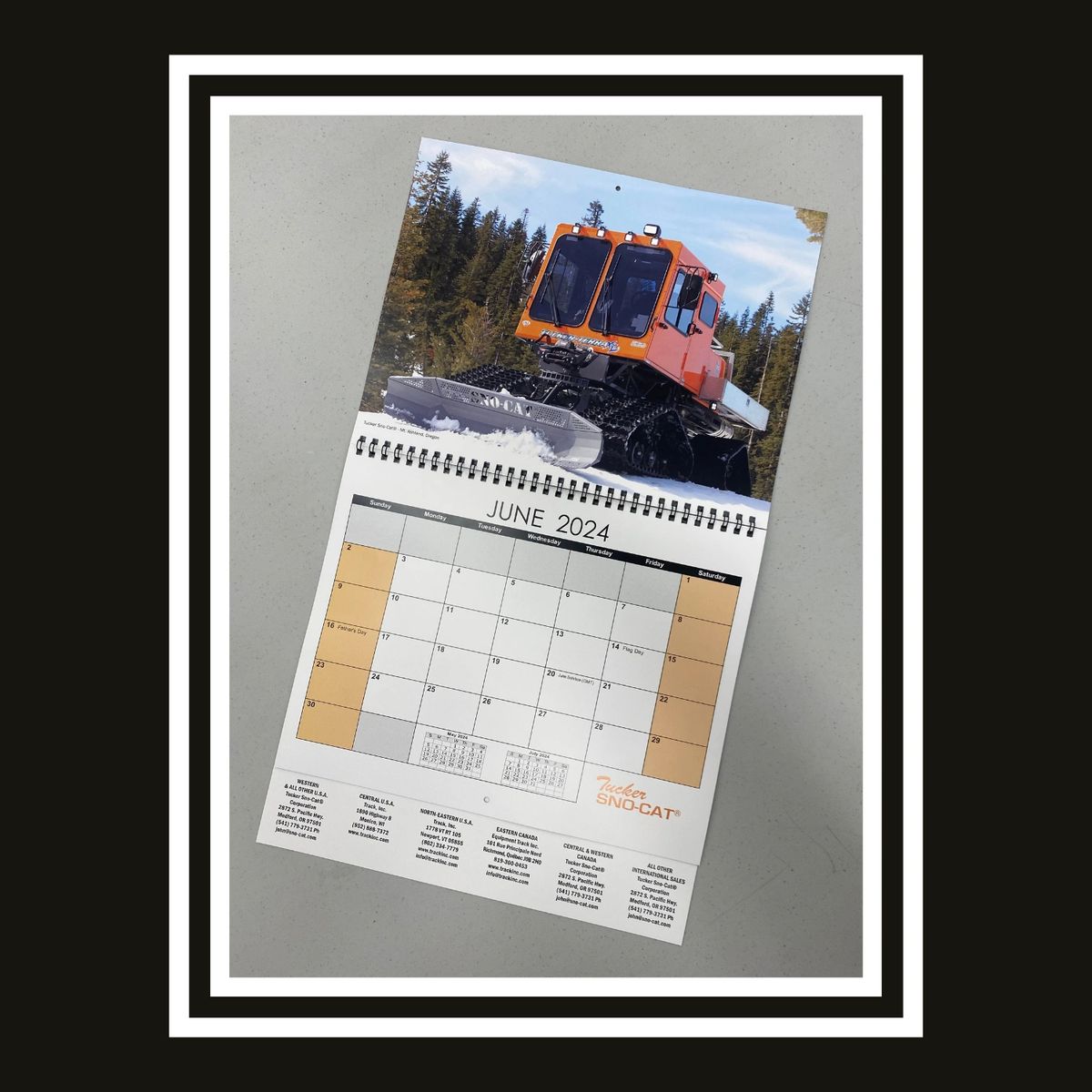 2024 Tucker Sno-Cat® 12-Month Flip Calendar