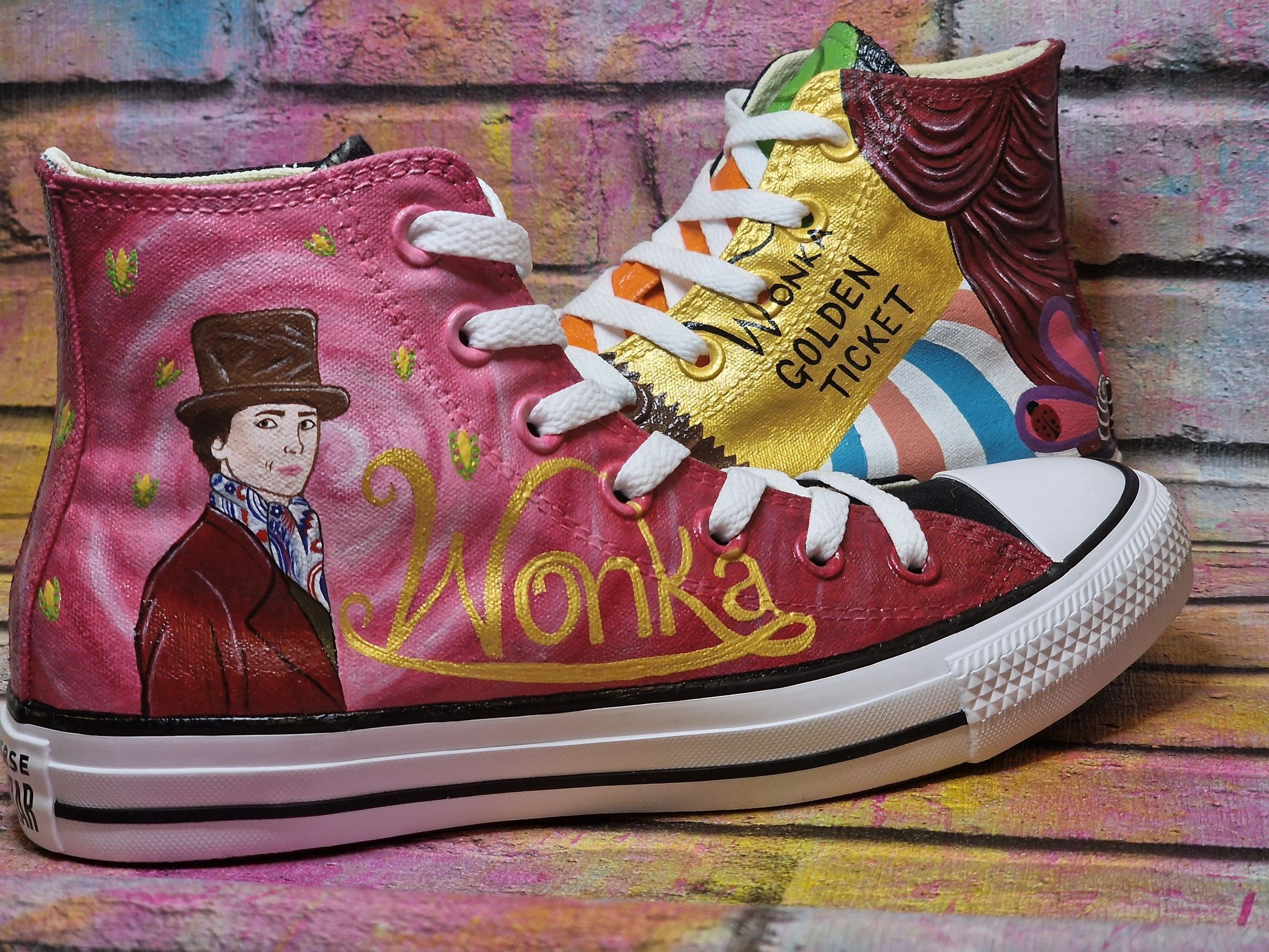 Personalised painted shoes