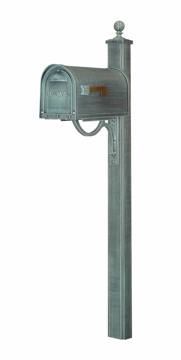 Classic Curbside Mailbox with Springfield Mailbox Post