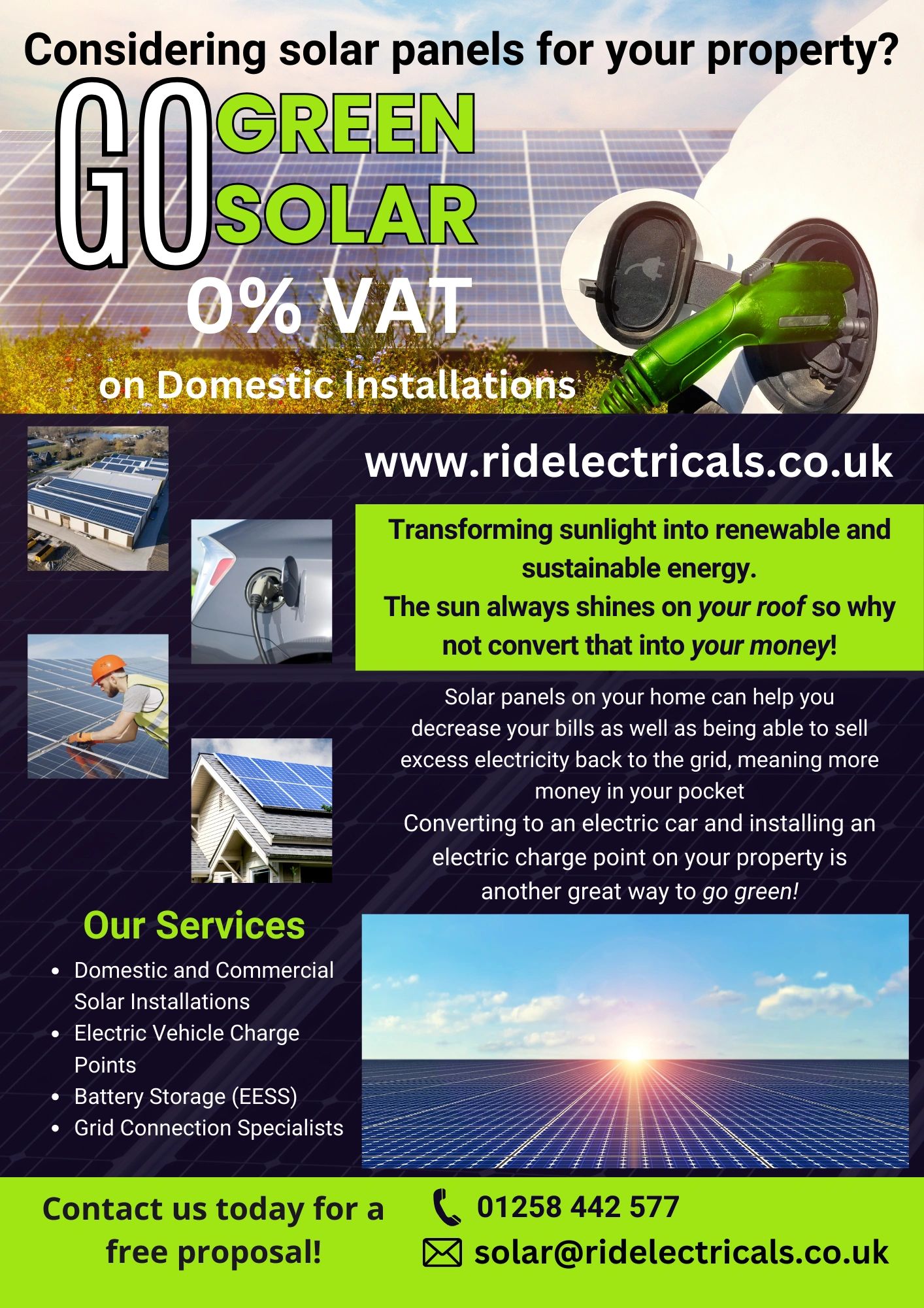 RID Electricals LTD - Solar Electrician, Solar Energy Electricity, Solar
