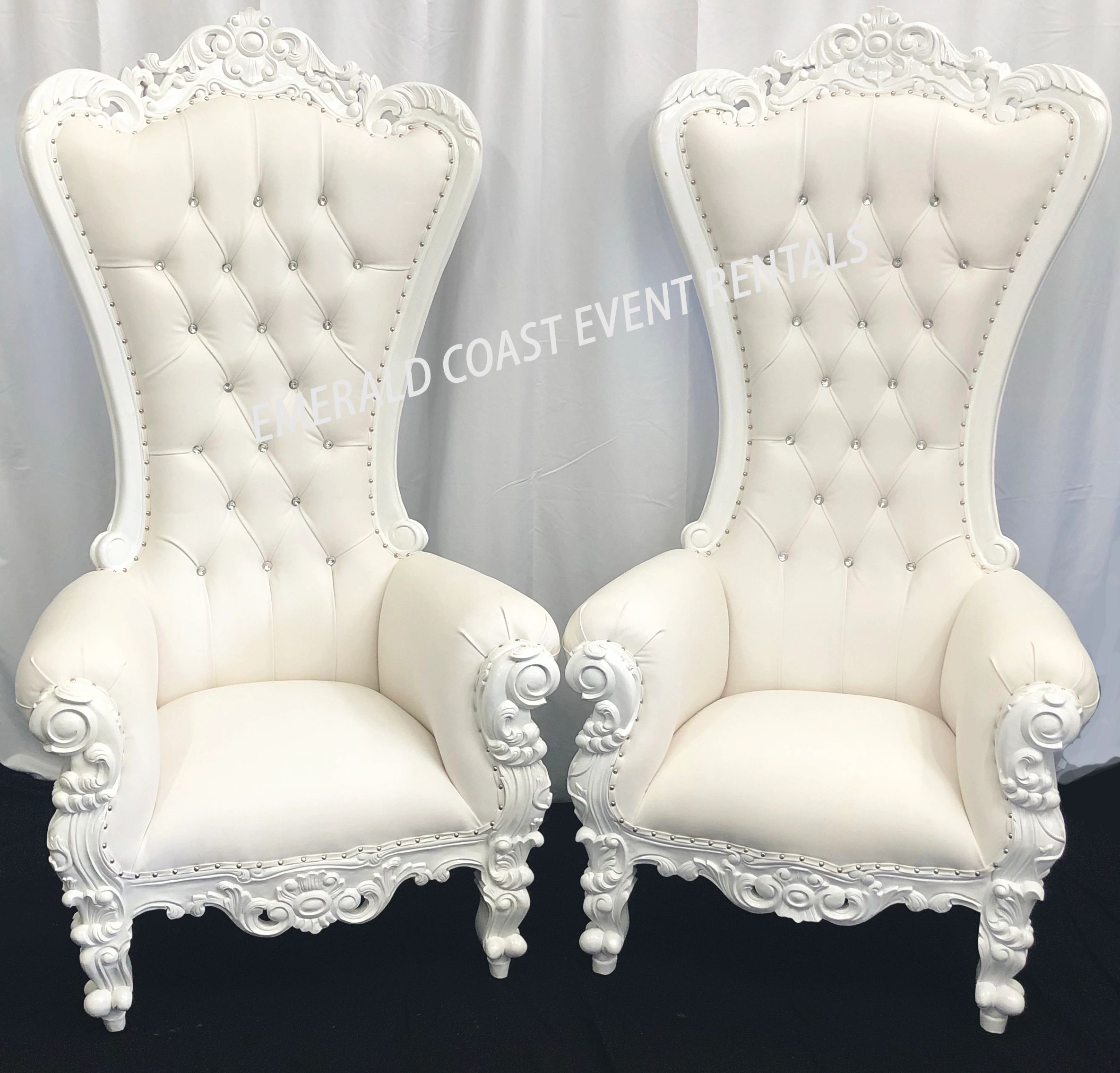 New White Throne Chairs