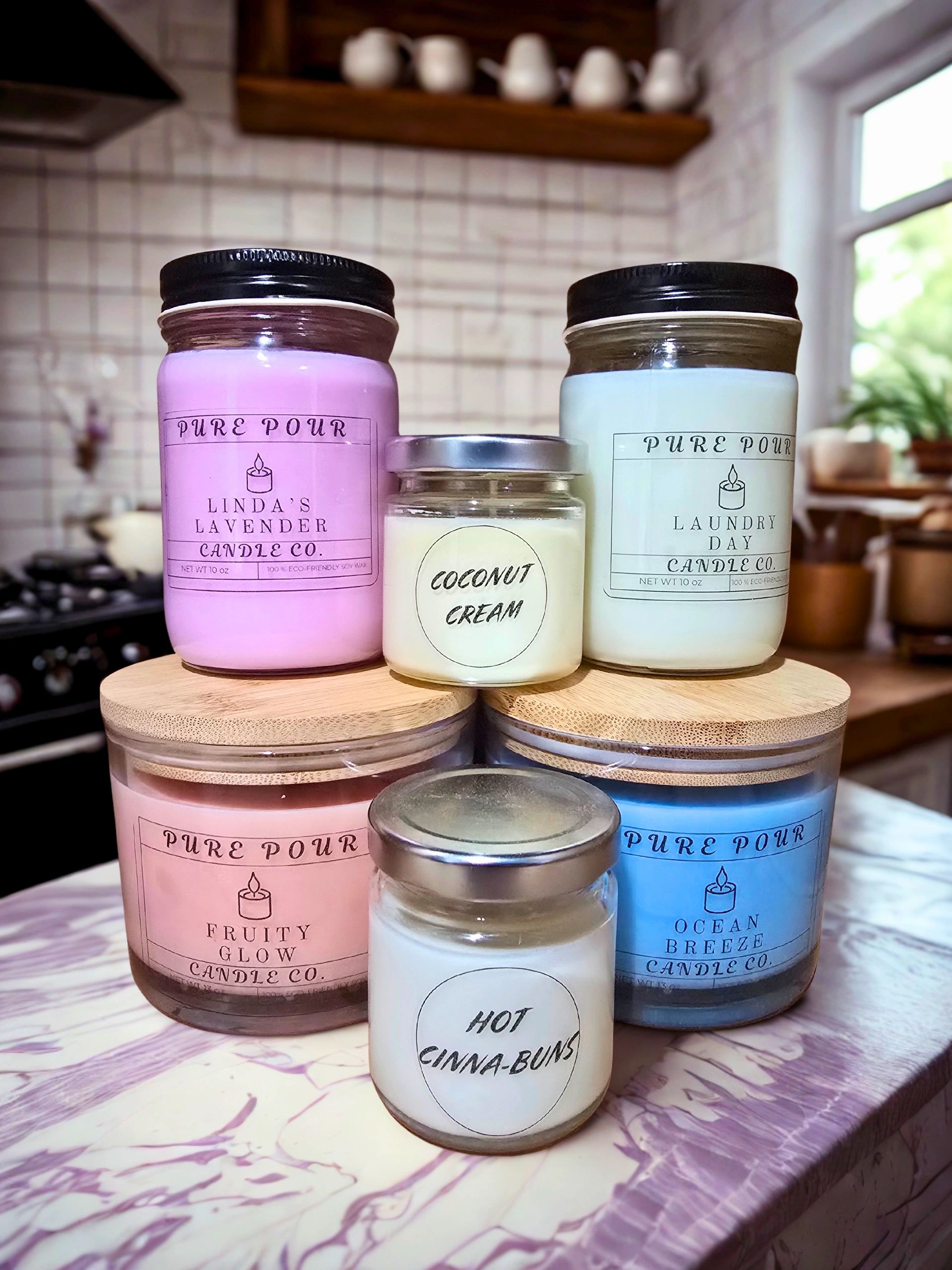 Handcrafted Soy Wax Candles by Pure Pour Candle Co.
