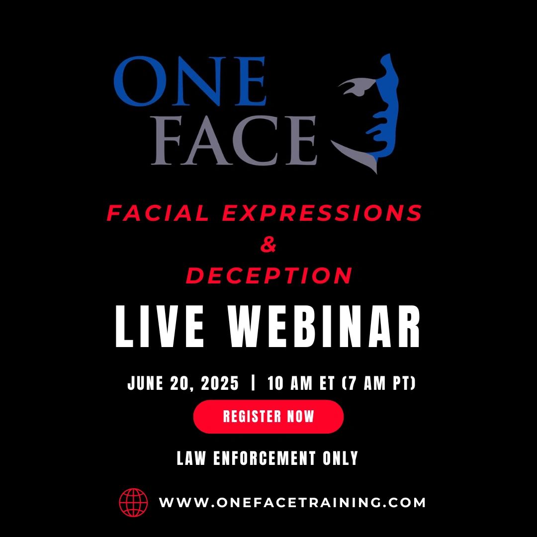 Live 1.5hr Webinar: Facial Expressions & Deception