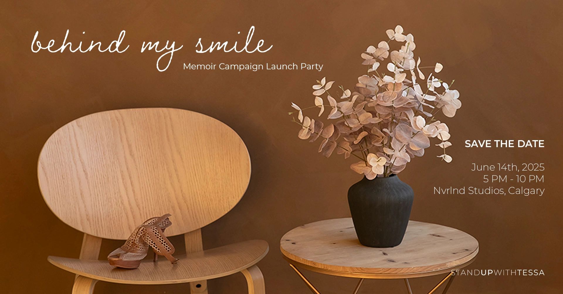 BEHIND MY SMILE - Memoir Campaign Launch Party, June 14th, 2025