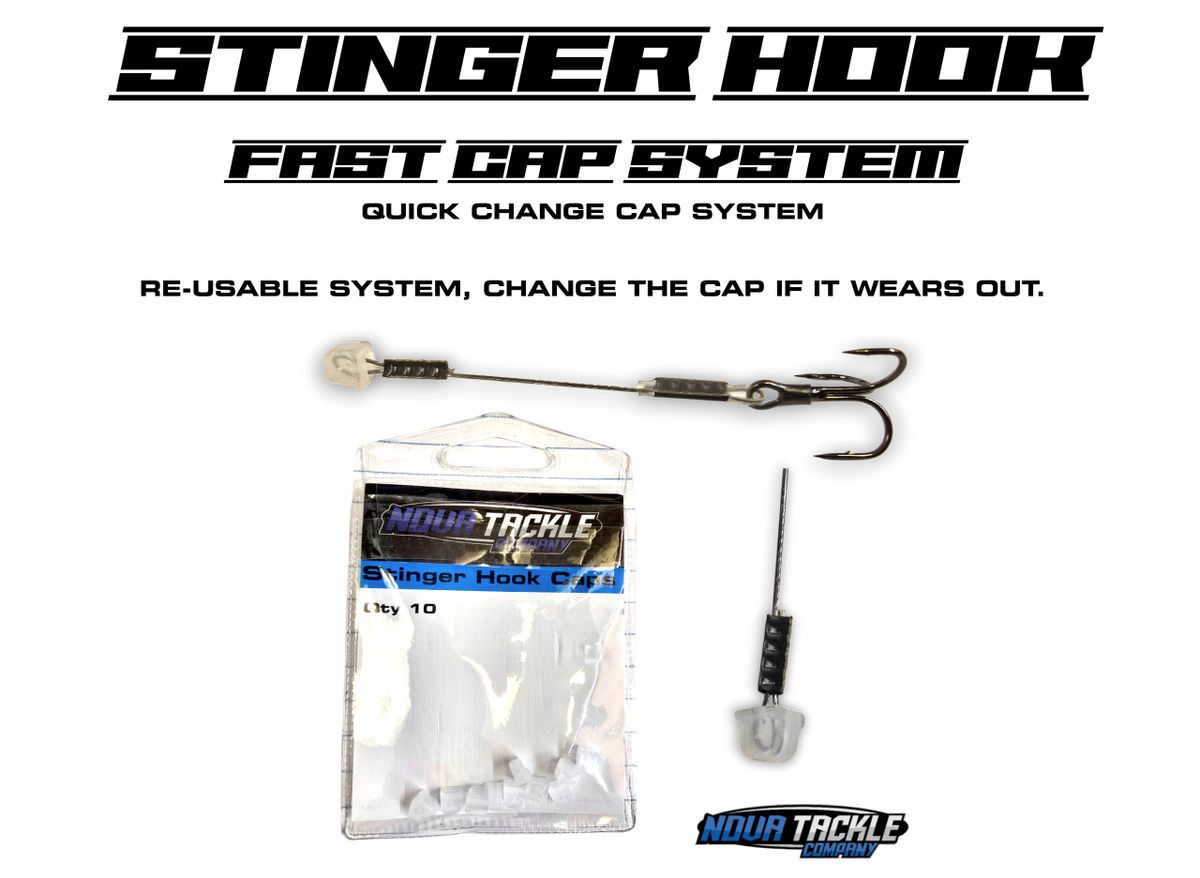 Walleye Stinger Hook Fast Caps - 10 Pack