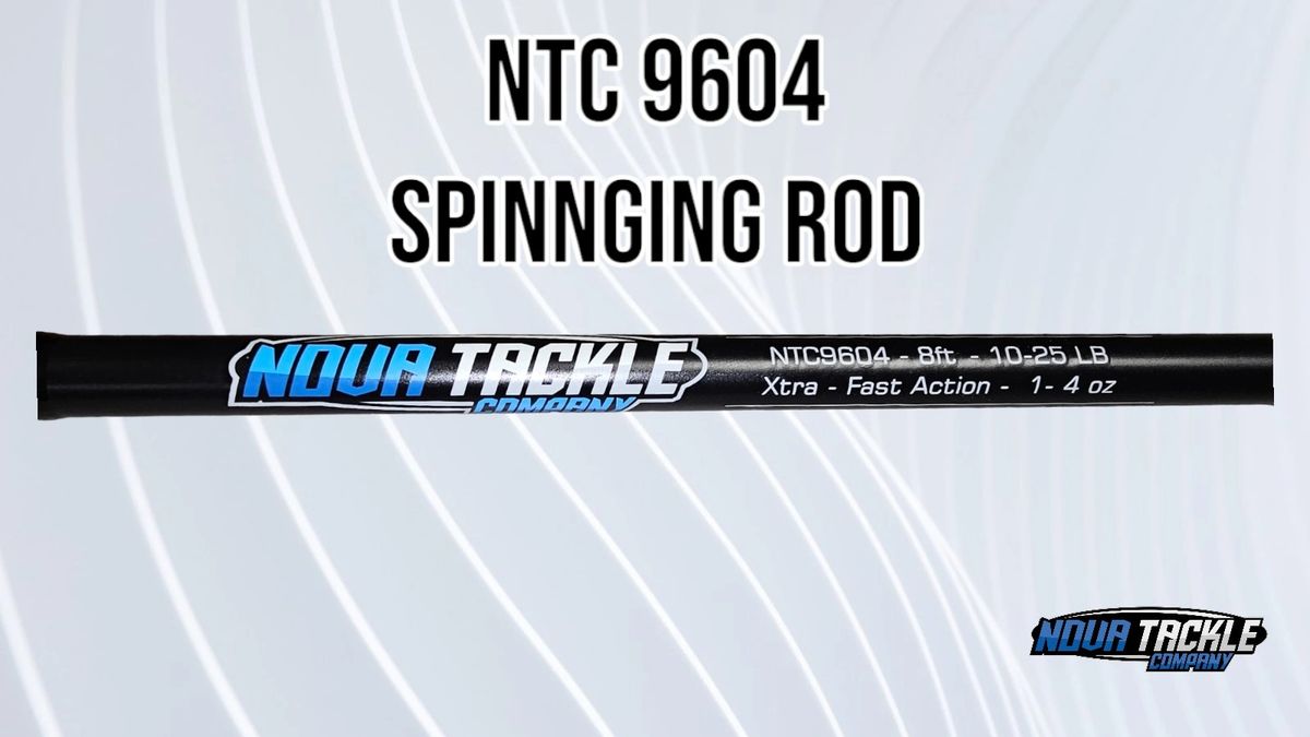 NTC9604, 8ft 2 piece, 10-25lb Spinning Rod X-Fast Action
