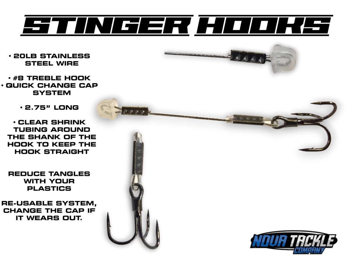 Walleye Stinger Hooks - 3 pack