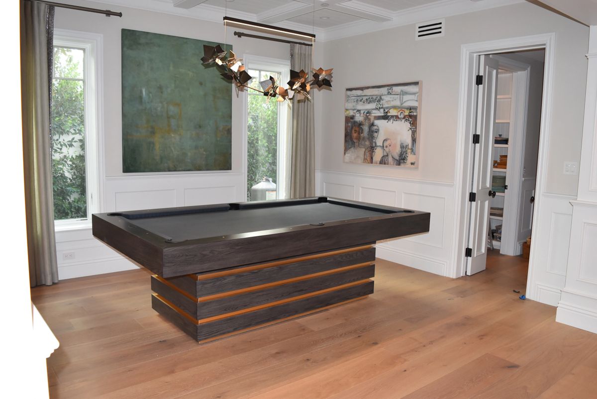 Hermosa Modern Pool Table Designer Grey Oak