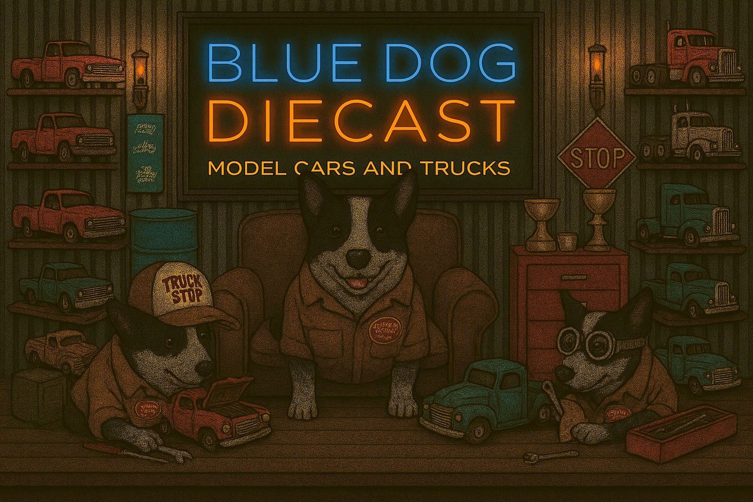 Blue Dog Diecast